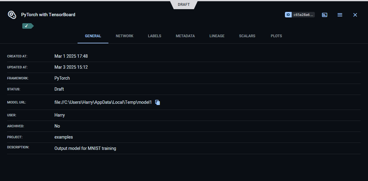 PyTorch 集成 TensorBoard | ClearML 平台